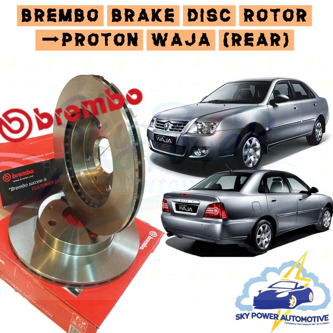 BREMBO PROTON WAJA 1.6/1.8 BRAKE DISC ROTOR (REAR) | Lazada