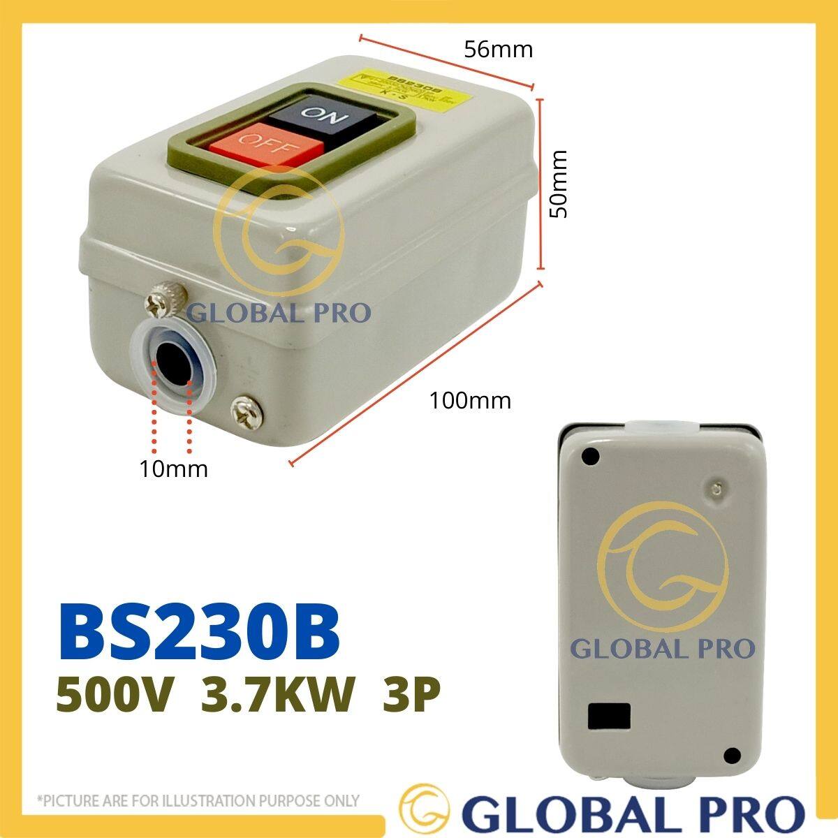 BS216B / BS230B Power Control Push Button Switch Three-Phase Motor ...