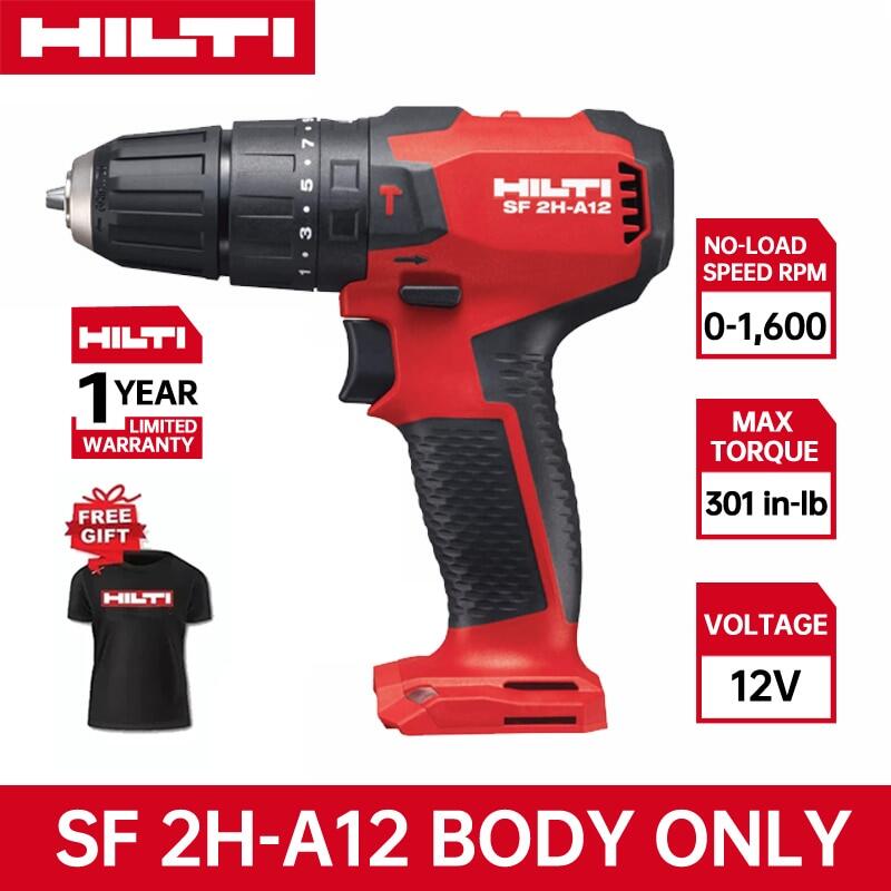 HILTI SF 2H-A12 Cordless Hammer Drill Driver 12V Brushless Motor 3 Function Rechargeable ...