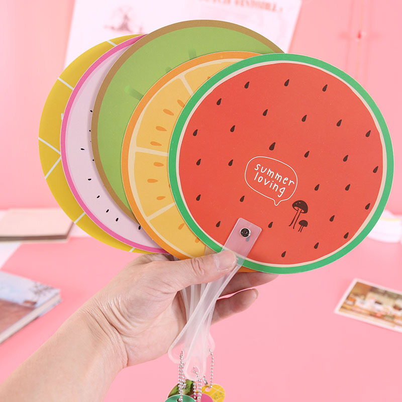 1PC Random Creative Cute Cartoon Fruit Small Fan Cute Mini Portable ...