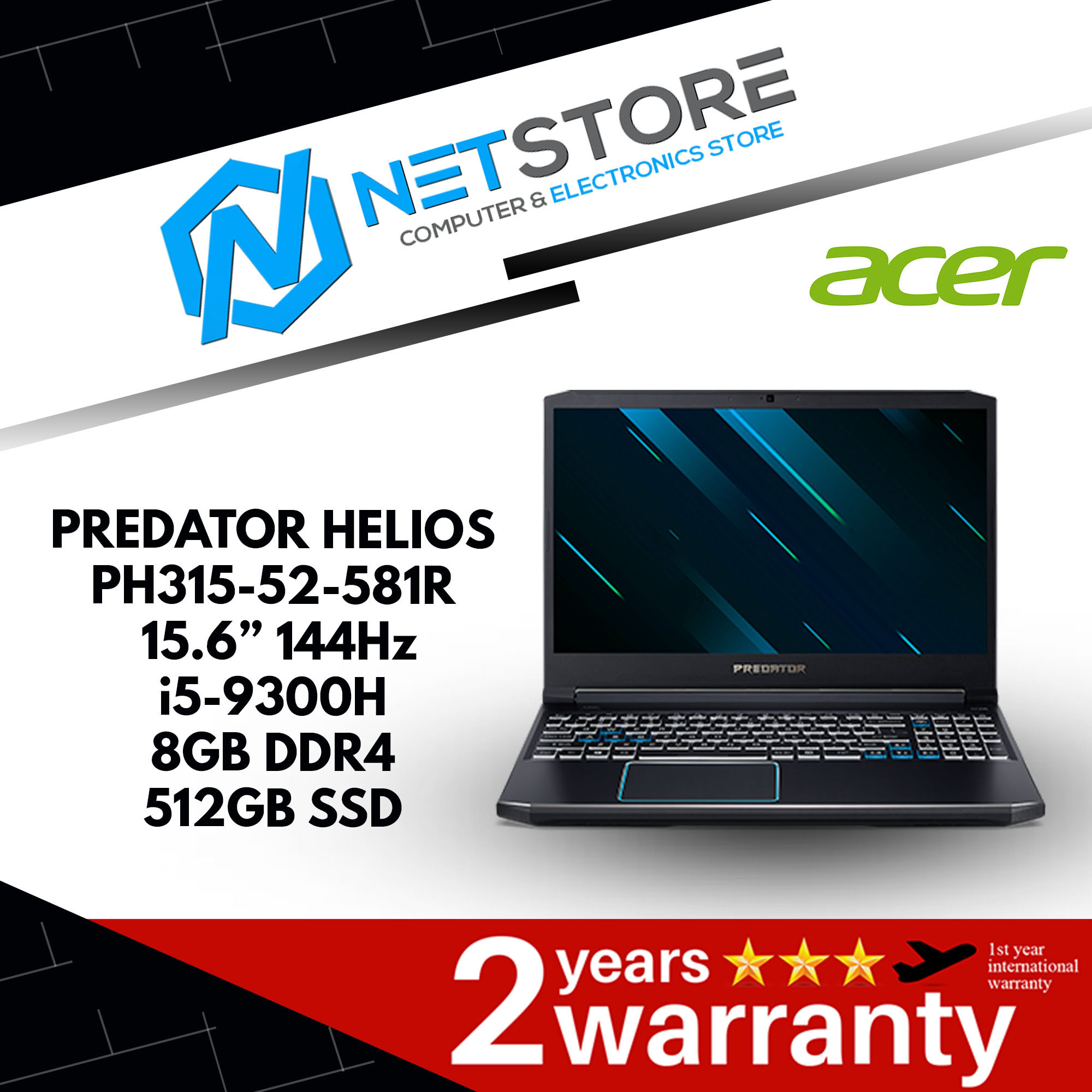 Acer Predator Helios 300 PH315-52 Price in Malaysia & Specs - RM5021 ...