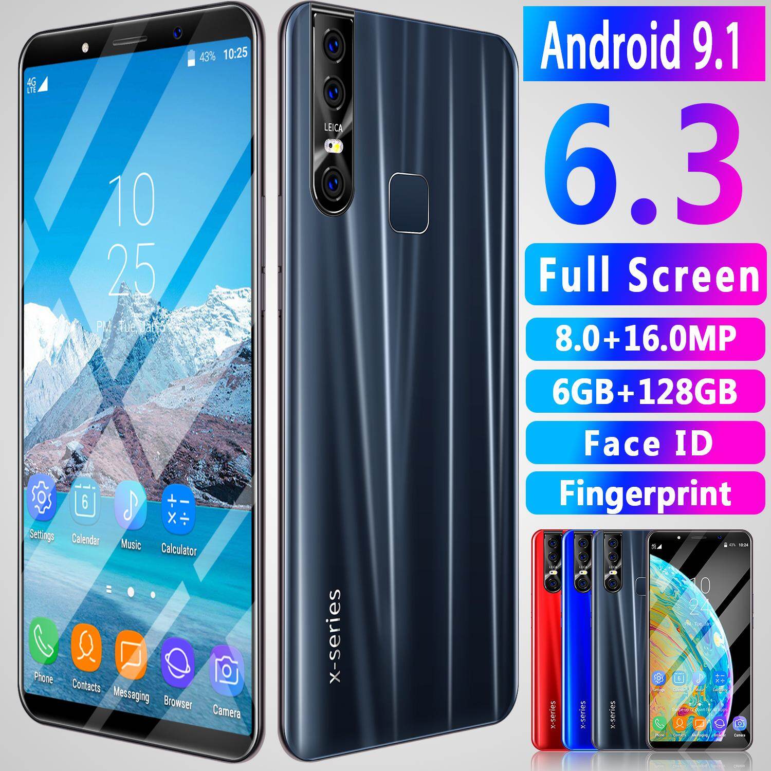 Mobile Ultra-Thin Smartphones With 6Gb+128Gb Large Memory Unlock ...