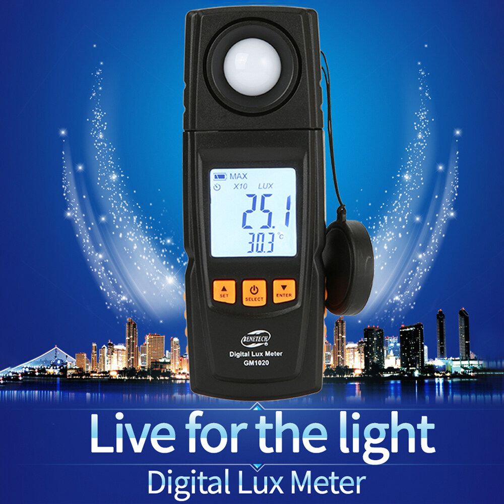 Hot Digital Lux Light Meter USB LCD backlight Display Handheld Photometer Up to 200,000 Lux ...