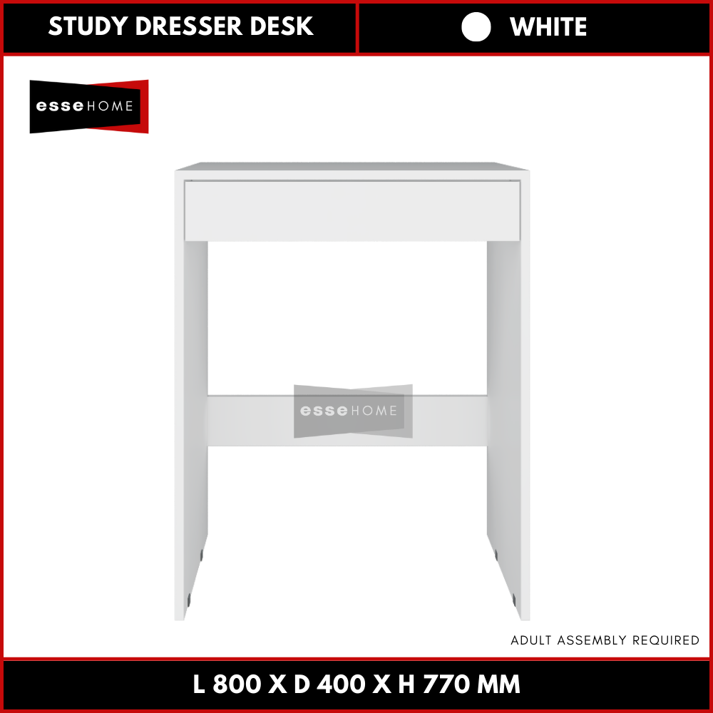 [80CM Lebar] EsseHome Study Desk Dressing Table Meja Baca Meja Kanak ...