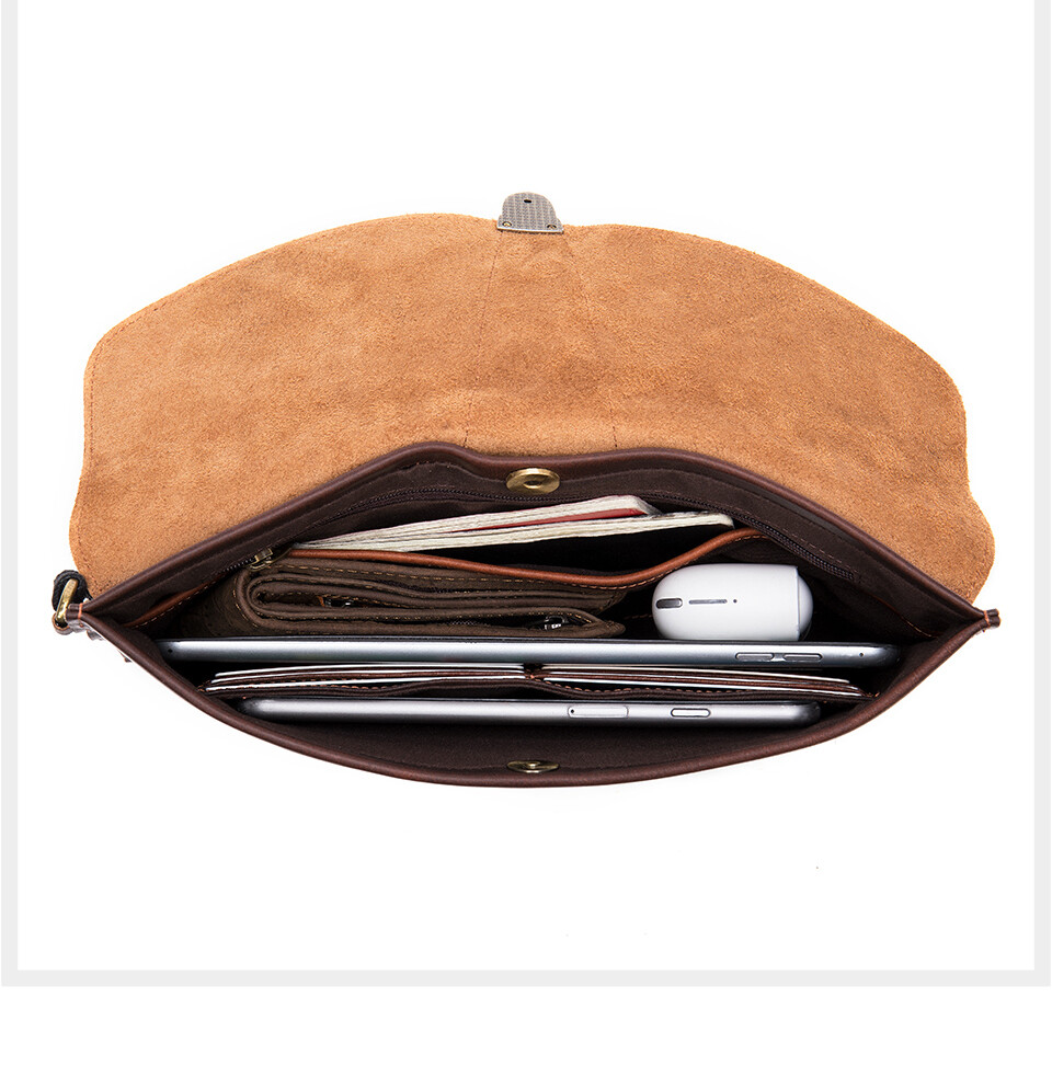 Royal Bagger Genuine Cow Leather Fashion RFID Retro Clutch Bags Long ...