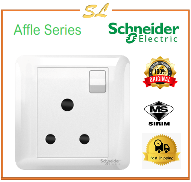 SCHNEIDER AFFLE PLUS 15A SWITCH SOCKET / SWITCHES / SWITCH OUTLET SIRIM ...