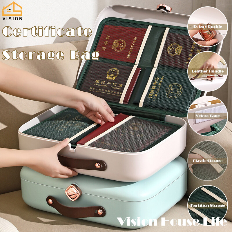 Vision Document Storage Bag Water-Resistant File Document Organizer ...