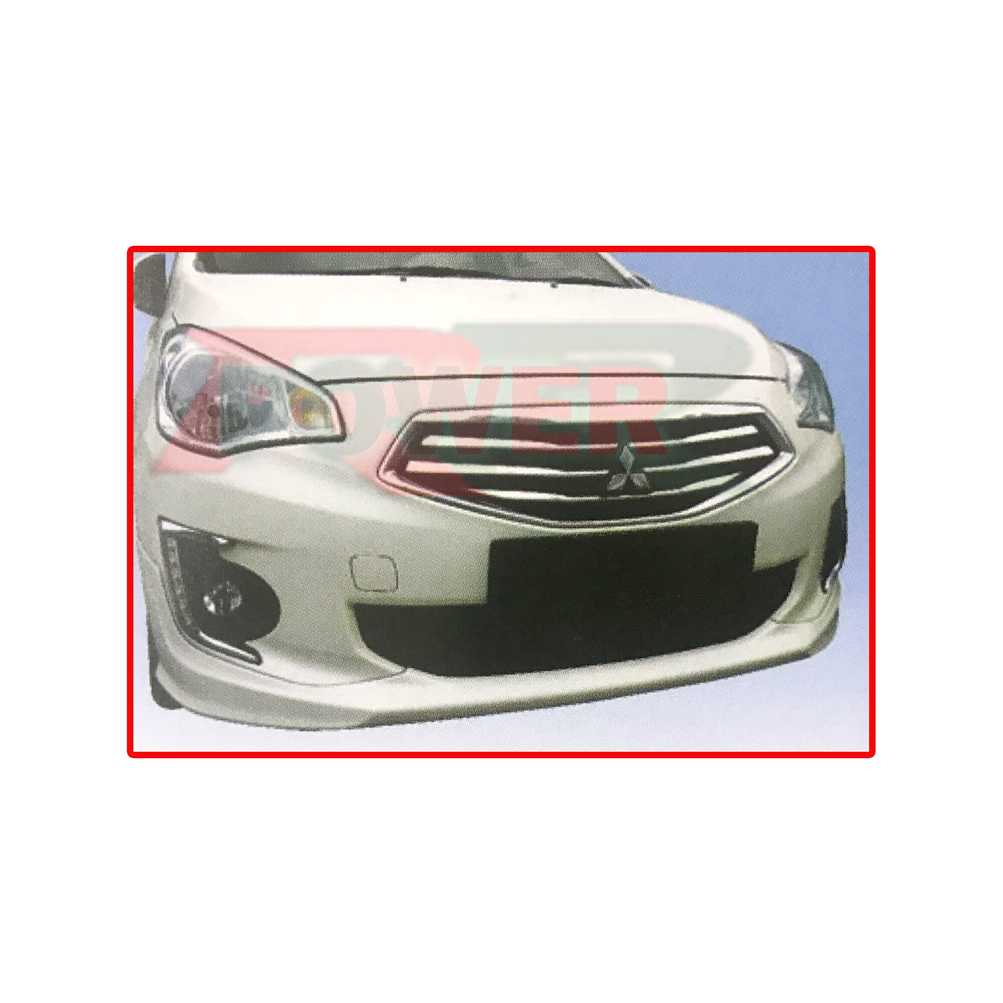 Mitsubishi Attrage Sixth Generation (2013) OEM Style Front Skirt ...