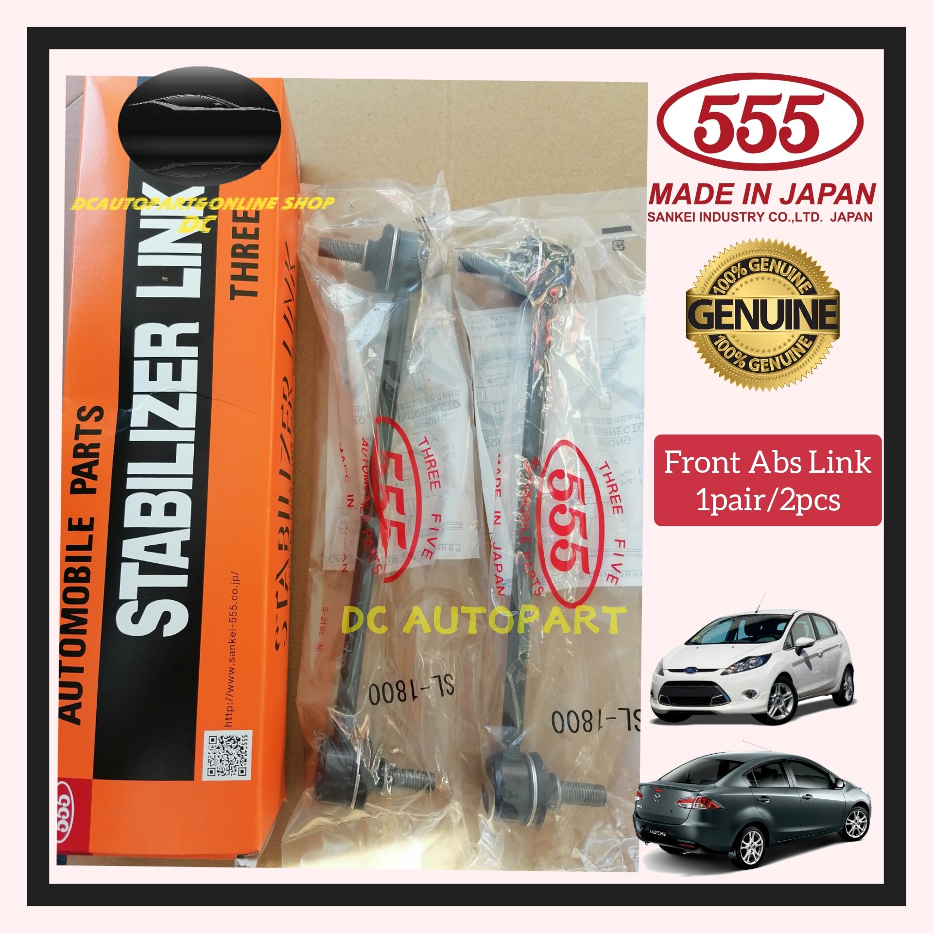 100% ORIGINAL 555 STABILIZER LINK MAZDA 2 / FIESTAR FIESTA FRONT ...