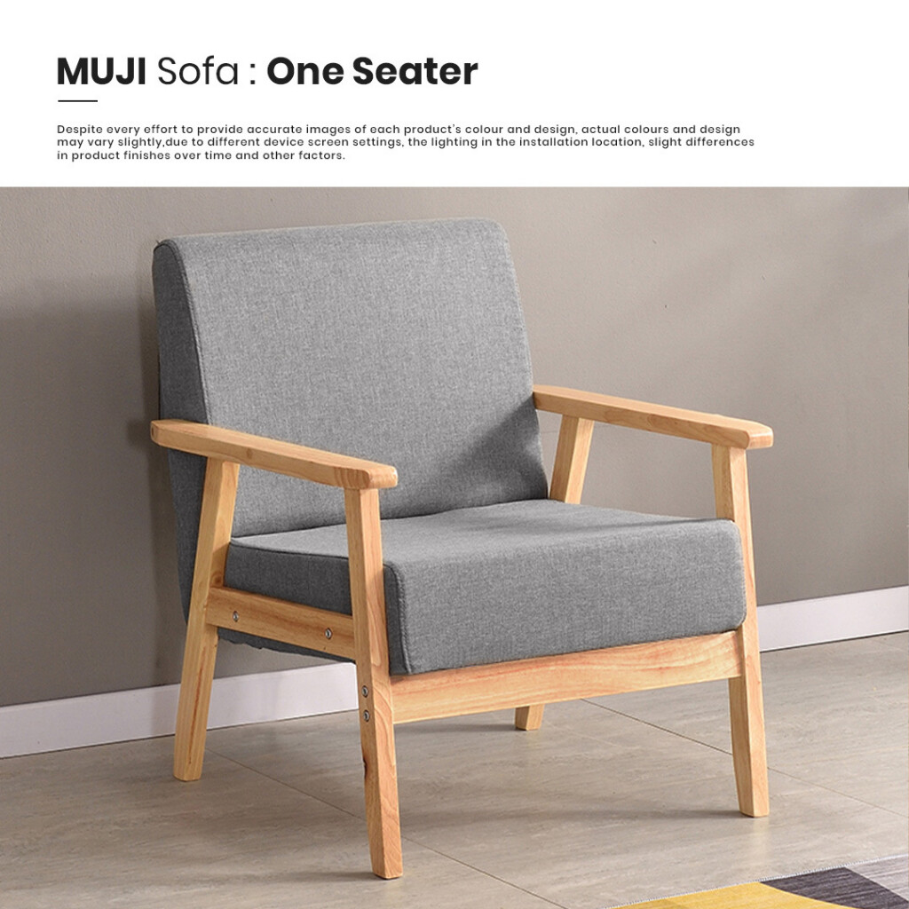 KENZZO : Muji Sofa Wooden Sofa 1 Seater / 2 Seater / 3 Seater / Solid ...