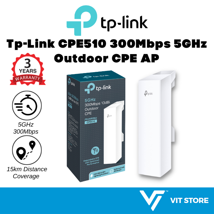 Tp-Link CPE510 5GHz 300Mbps Long Range Wireless Outdoor Wi-Fi Extender ...