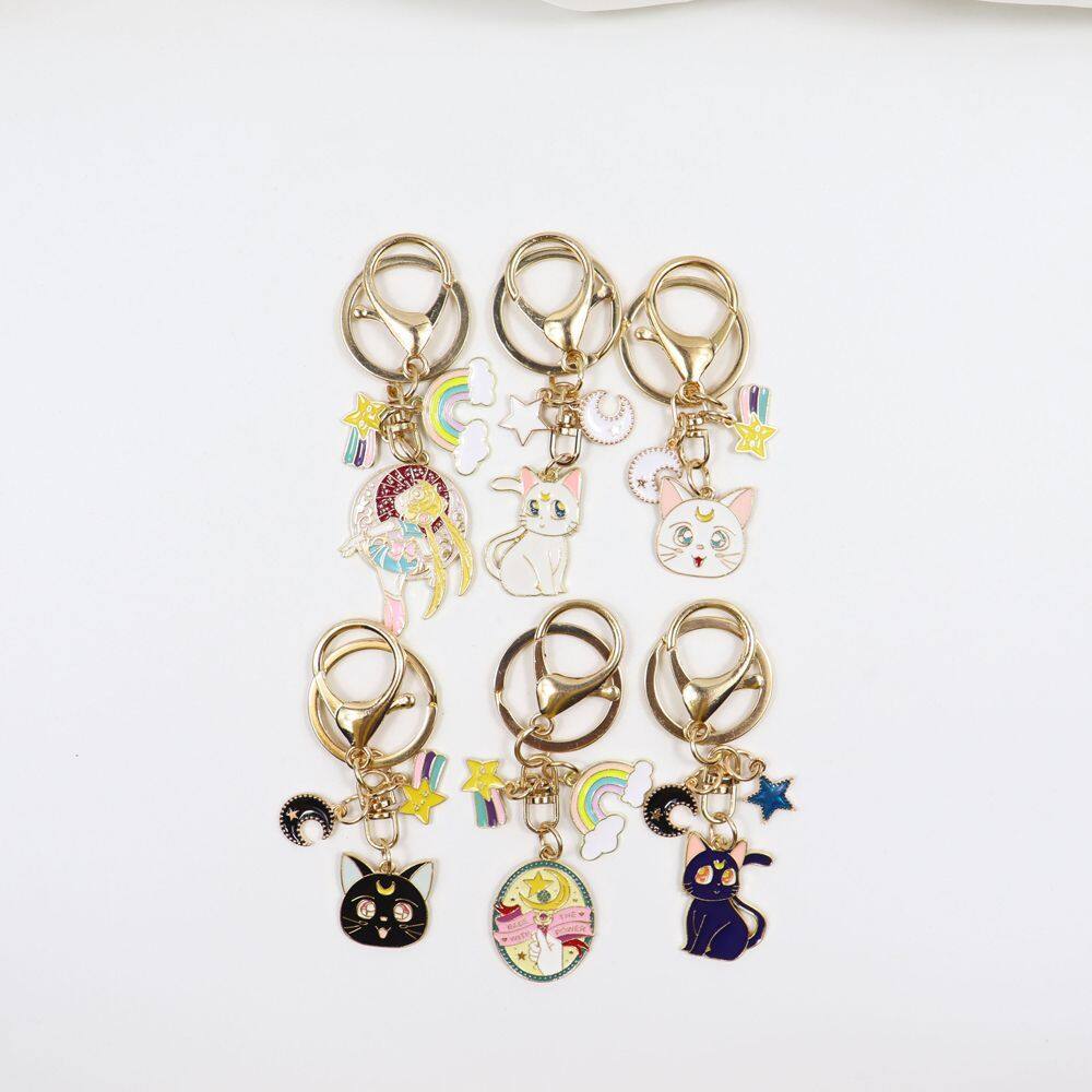 WRIGHTJ ของขวัญอุปกรณ์เสริมคู่ Key Chain กระเป๋าจี้เครื่องประดับ ...