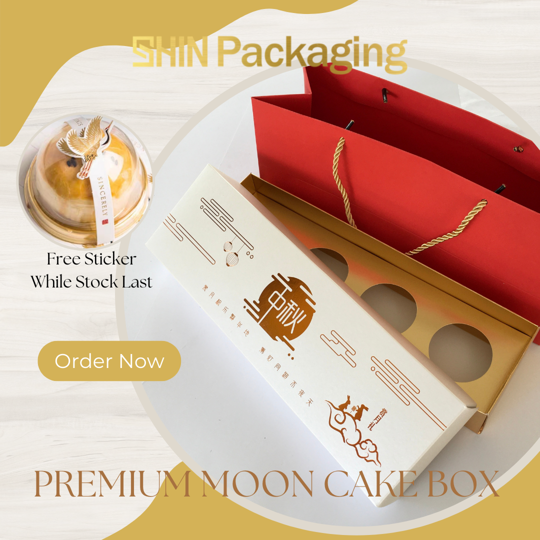 Premium Design Mooncake Box with Paper Bag 优质设计月饼盒套装 | Lazada