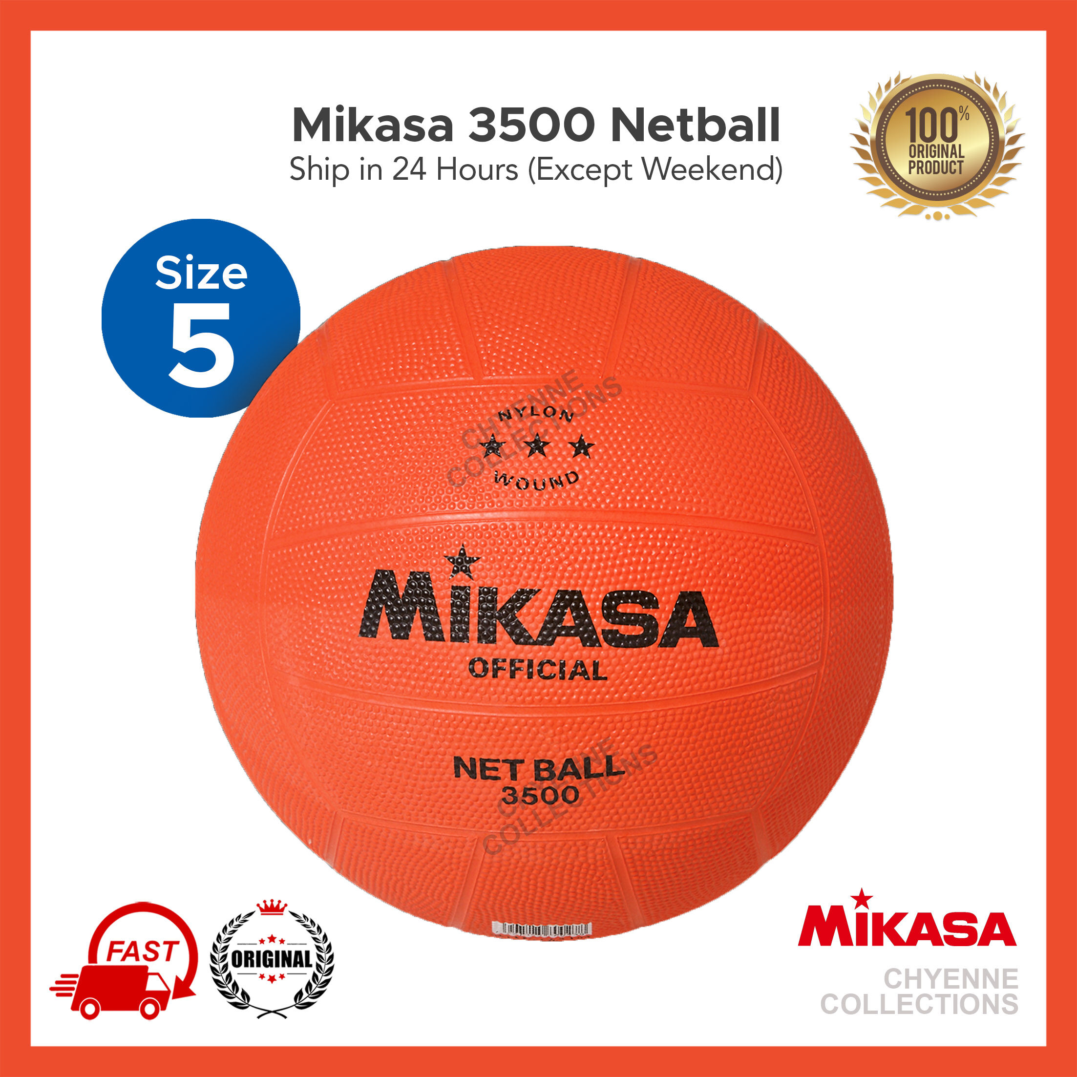 Original Mikasa Official 3500 Netball • Gilbert APT Netball • Size 5 ...