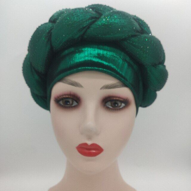 Fashion Handmade Muslim Hijab Hat African Cap Turban Nigerian Wedding ...