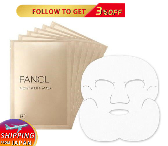100% original FANCL Moist Lift Facial Mask 28ml 6 Sheets made in japan ...