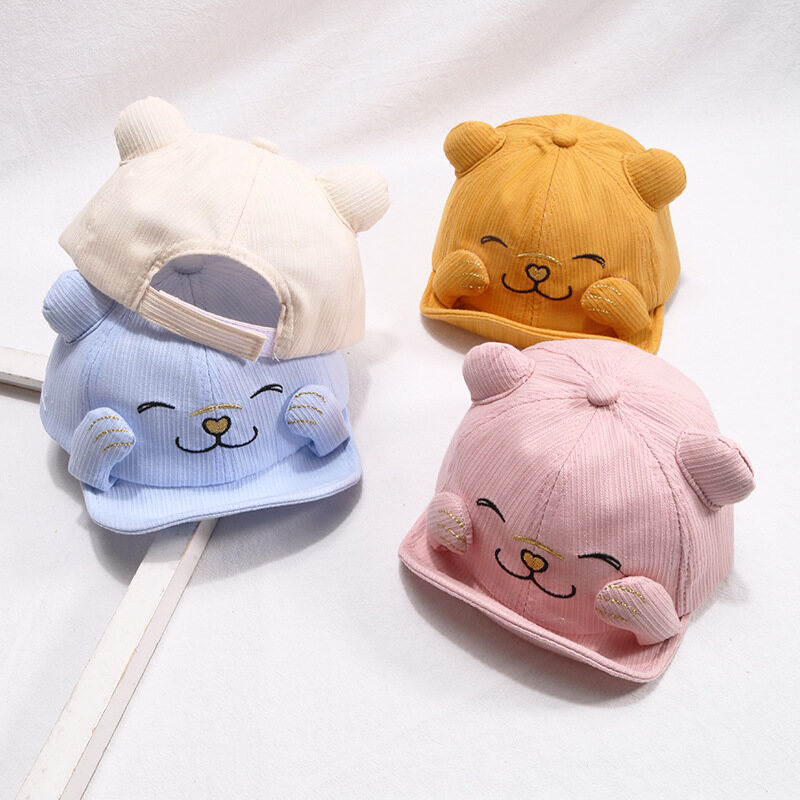 Cute Cartoon Ears Baby Cap Boy Baseball Caps Kids Sun Hat - I Love ...