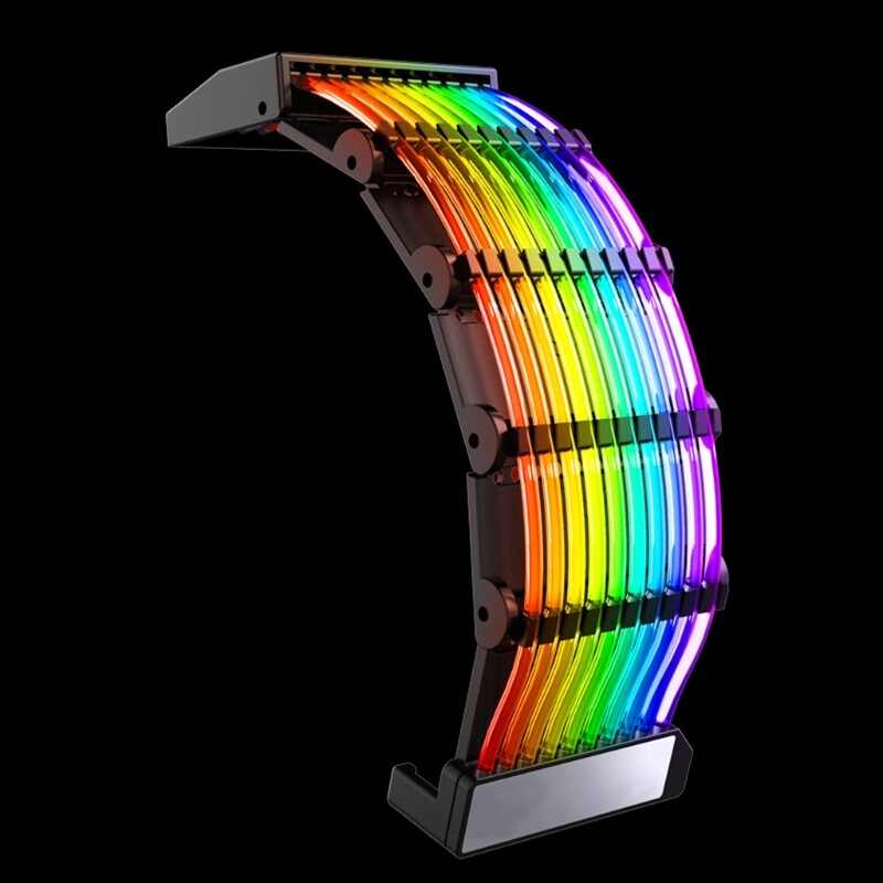 24หมุด RGB Light สายพ่วง Rainbow Streamer PSU สาย5V 3-Pin ARGB Sync ...