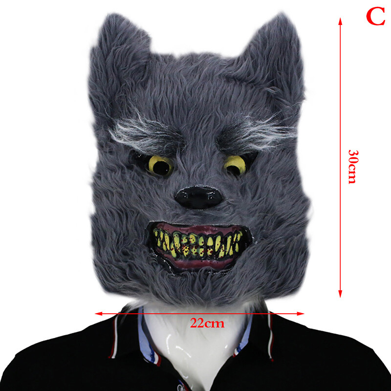 TANG Rabbit Cosplay Mask Halloween Party Scary Head Cover Carnival ...