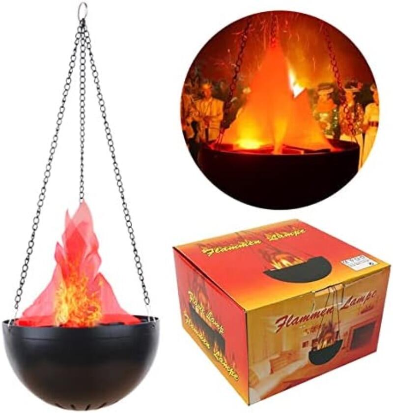 Fake Fire Light 3D Hanging Flame Light Artificial LED Silk Flame Stage ...