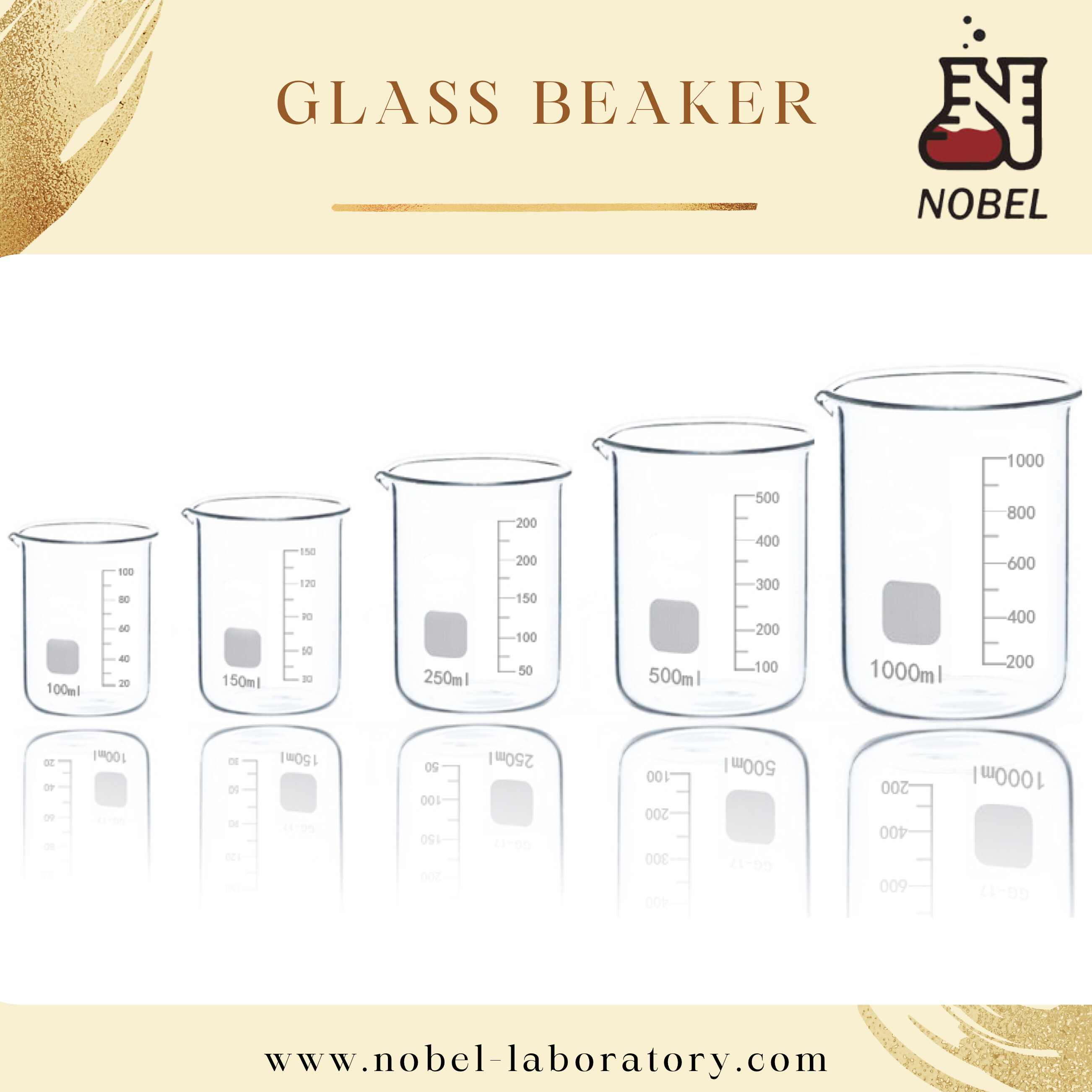 Ready Stock Glass Beaker/ Bikar Kaca/ Lab Beaker Borosilicate Glass 100 ...