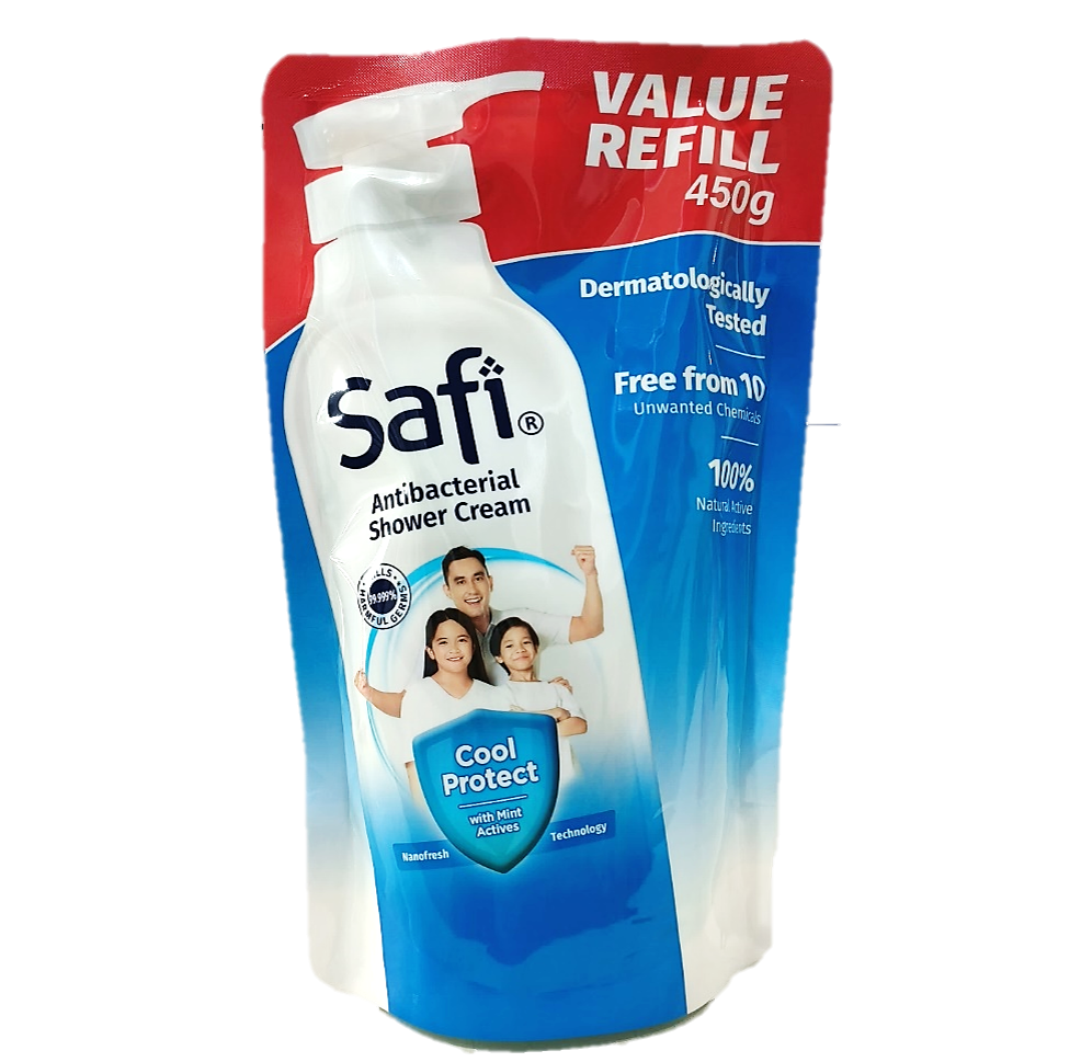 SAFI ANTI BACTERIA SHOWER CREAM 450G ( REFIL PACK ) | Lazada