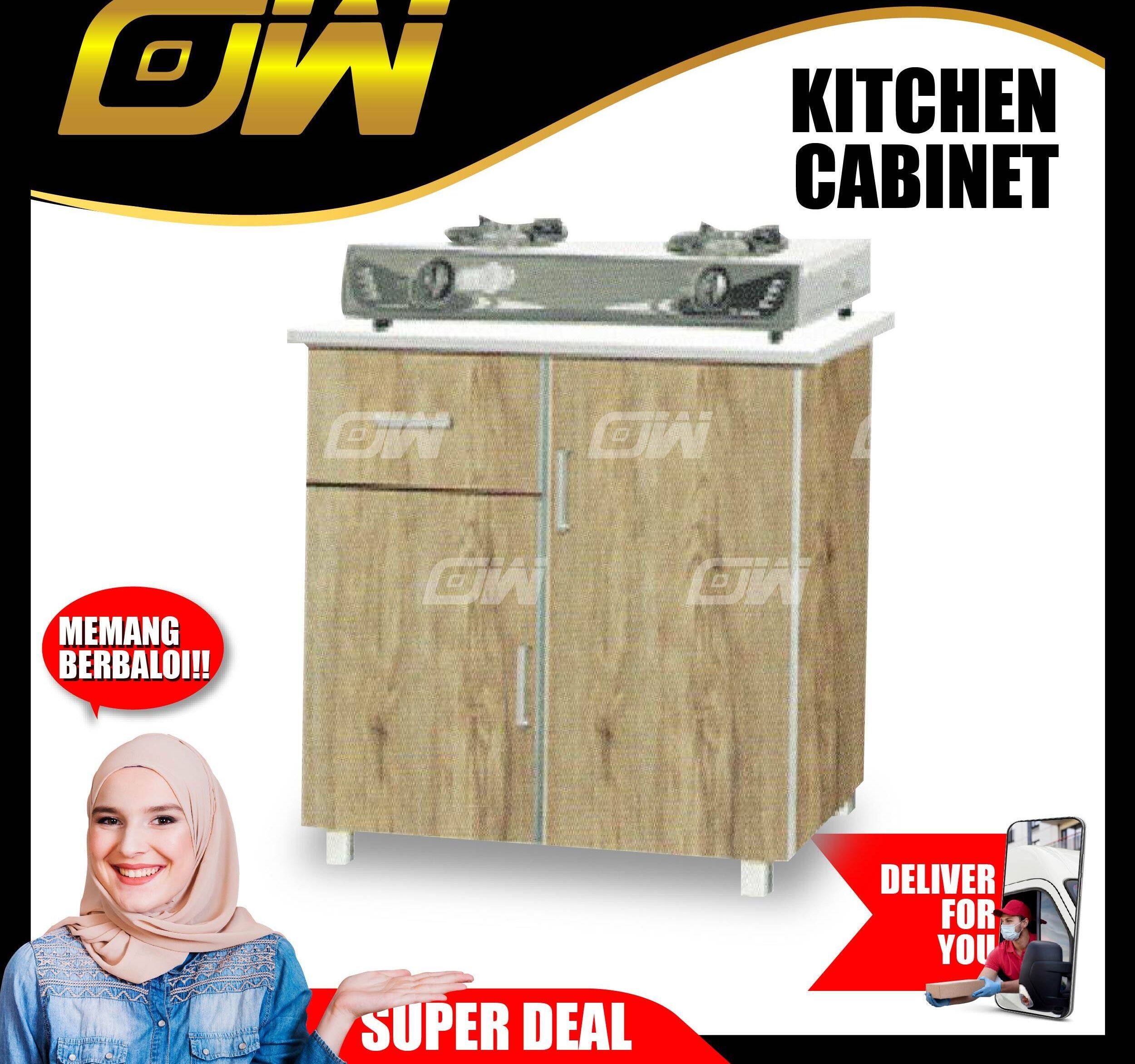 2.5 Feet Gas Cooker Cabinet With Mosaic Top / Cooking Cabinet / Kitchen ...