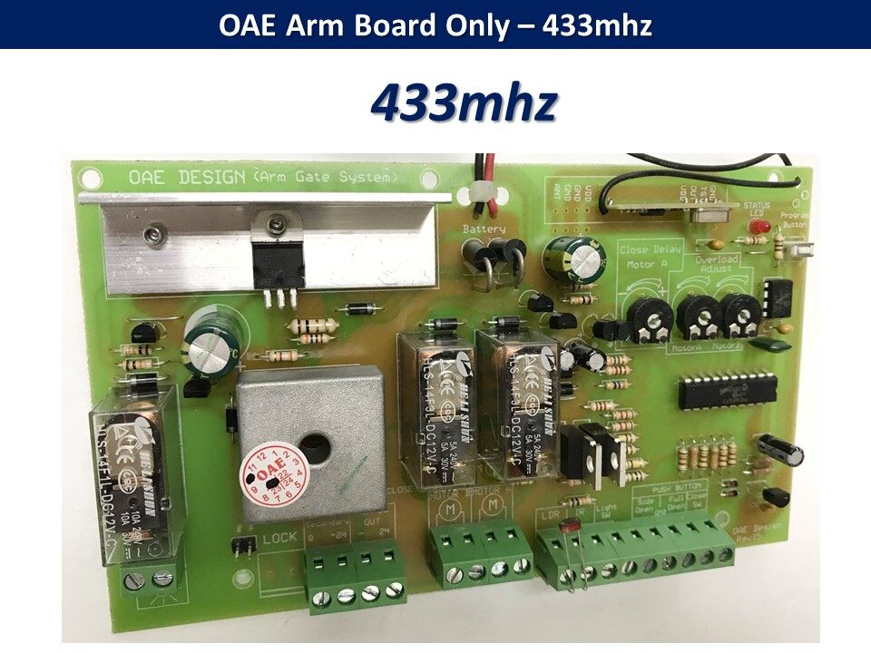 OAE Design Arm Board - 4 CH 433mhz Built-in Receiver Swing / Folding Gate Control Panel ...