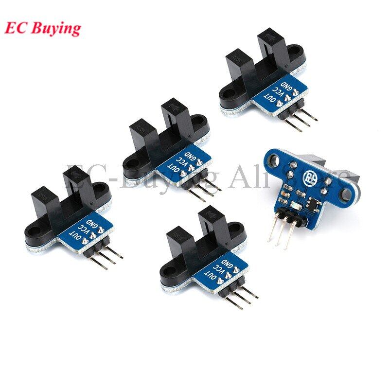 5pcs Motor Test Ir Infrared Slotted Optical Speed Measuring Sensor Detection Optocoupler Module