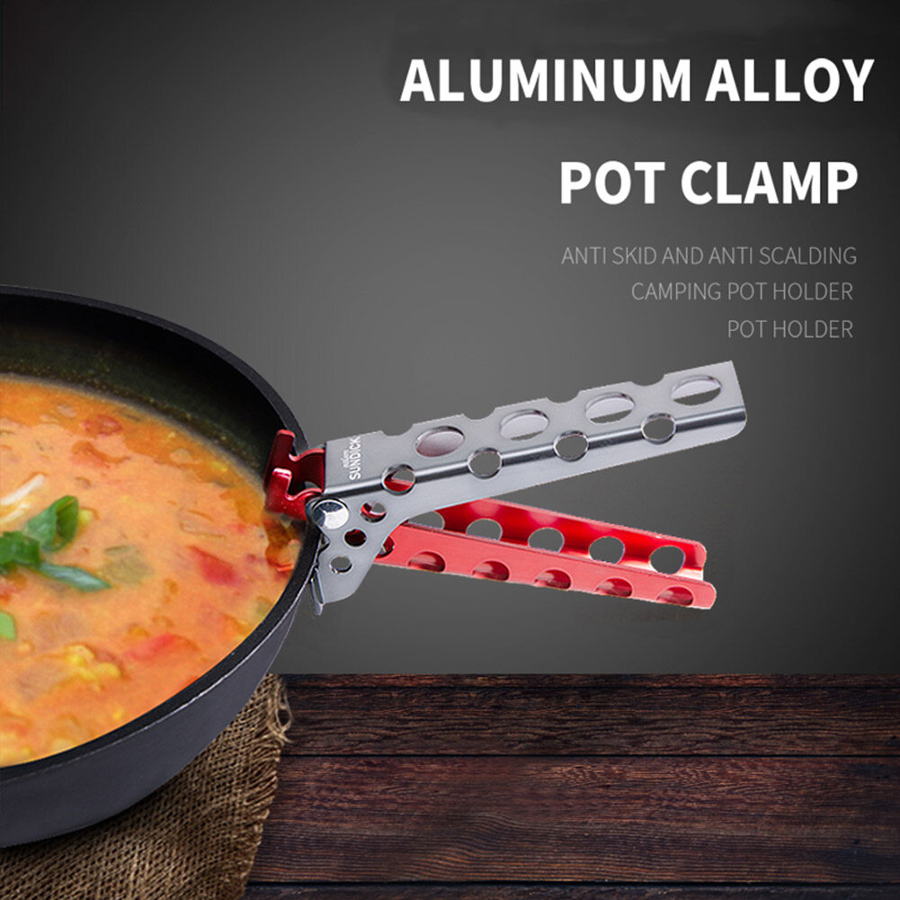 SUNDICK Camping Anti-Scald Pot Pan Bowl Gripper Outdoor Handle Holder ...