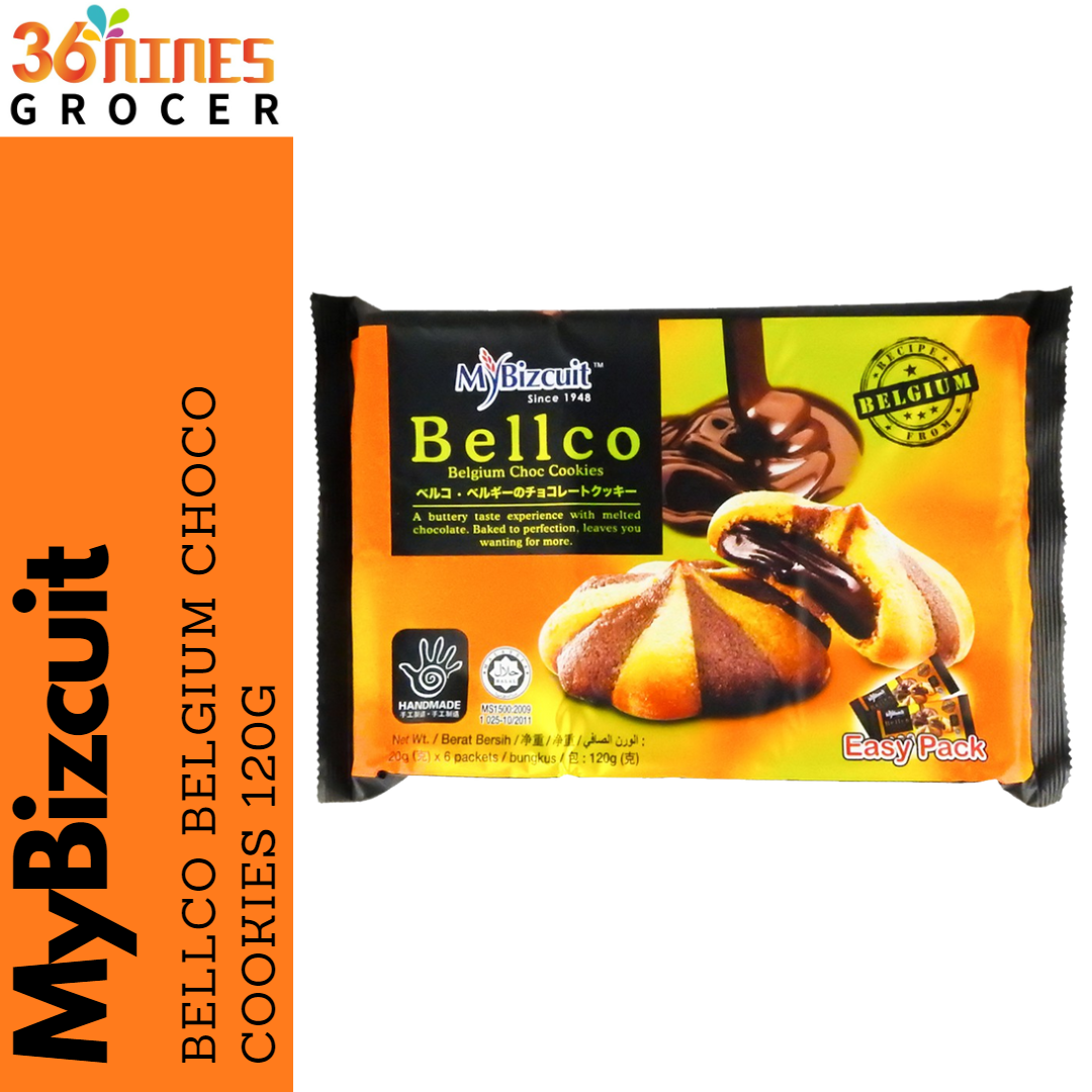 MyBizcuit Bellco Belgium Choc Cookies 120g | Lazada