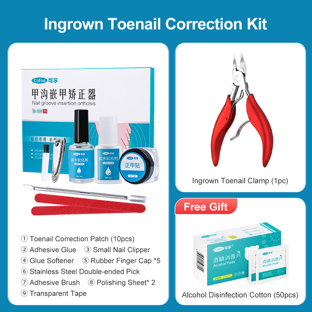 Cofoe Toe Nail Straightening Sticker Nail Groove Corrector Toe Nail ...