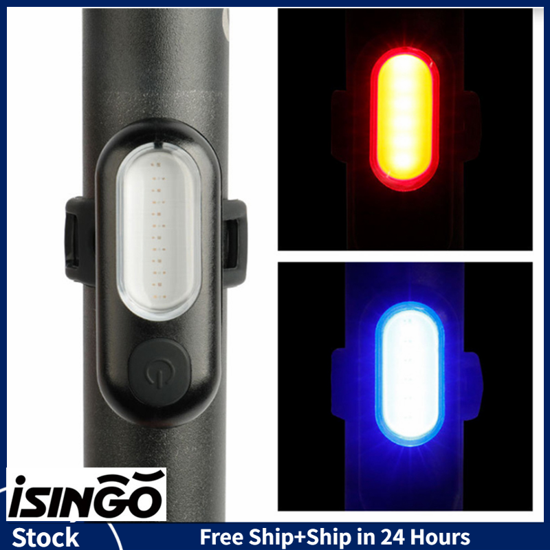 iSingo Bicycle Light USB Rechargeable Warning Light 5 mode Bicycle Tail ...