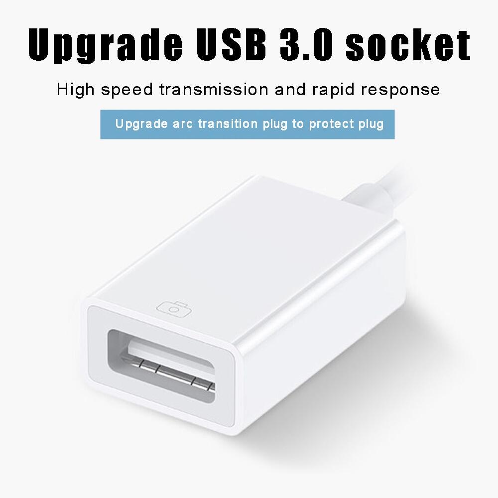 OTG Adapter for Apple to USB 3.0 Camera Reader Data Cable For iPhone 13 ...