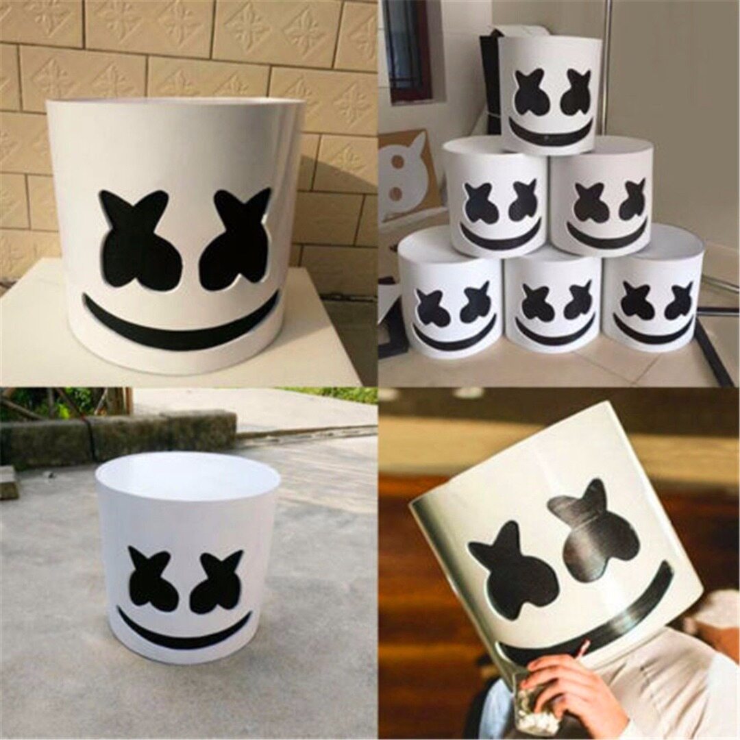 DJ Marshmello Mask Cosplay Costume Helmet For Party Electric Syllable ...