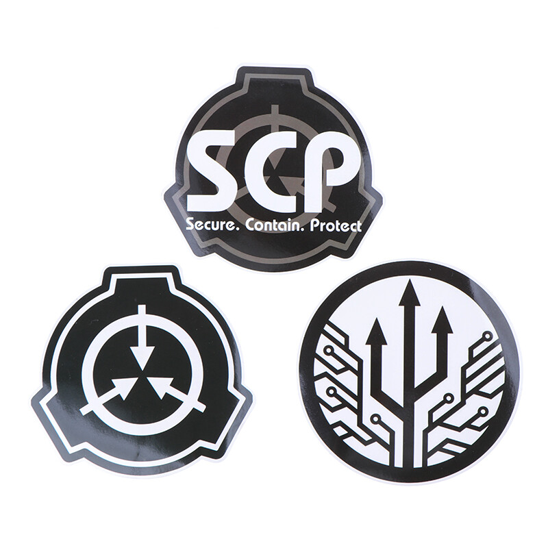 TEHE 5Pcs SCP Foundation ไวนิลสติกเกอร์กันน้ำสำหรับแล็ปท็อปกีต้าร์สเก็ต ...