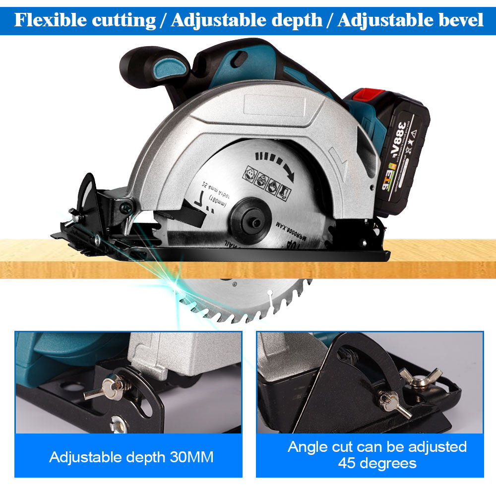 5000RPM Brushless Electric Circular Saw 180mm Multifunctional Cutting ...