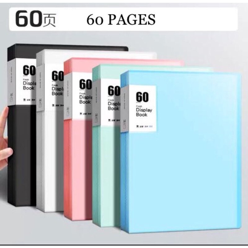 [KOH] A4 Pastel Colour 30 / 60 / 100 Pockets File Folder Organizer ...