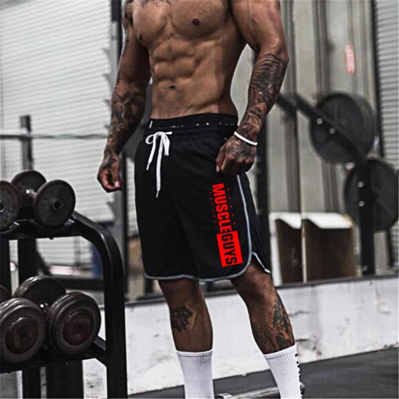 Muscleguys Gym Shorts Men Mesh Short Trousers Sports Joggers Shorts ...