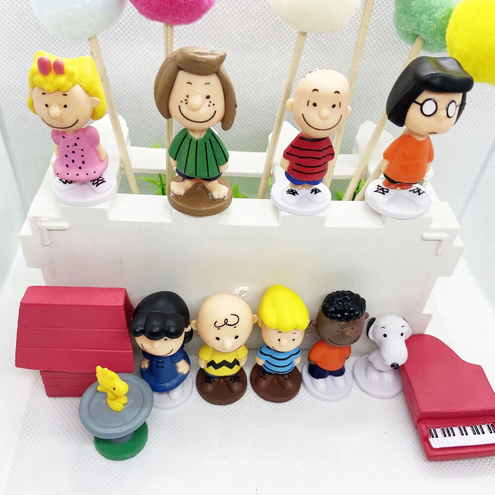 IEGM2Y เครื่องประดับตุ๊กตารถ ของขวัญสำหรับเด็ก พีวีซี ของสะสม เวอร์ชั่น Q ตุ๊กตาสนูปปี้ โมเดลของ ...