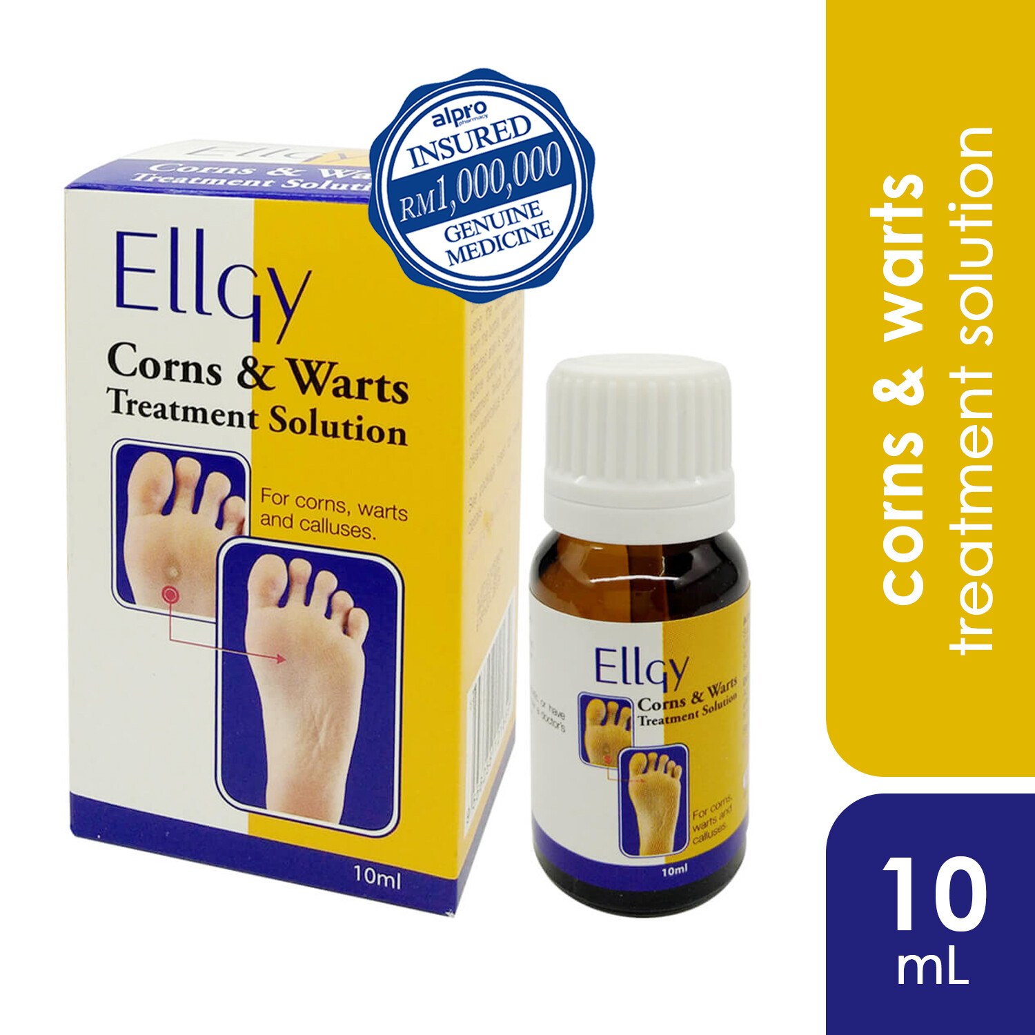 Ellgy Corns & Warts Treatment Solution (10ml) | Lazada