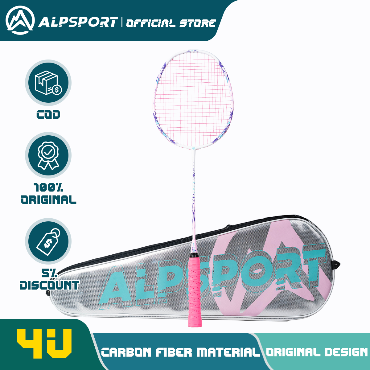 ALP TX 100% Original Carbon Fiber Racket,badminton Original Racket Set ...