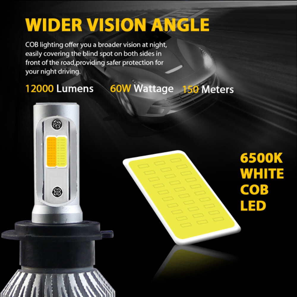 AOTOINK 2X3000K LED H1 H11 H8 HB4 H7 H3 HB3 Auto S2ไฟหน้ารถ72W 8000LM จัดแต่งทรงผมรถ6500K 4300K ...