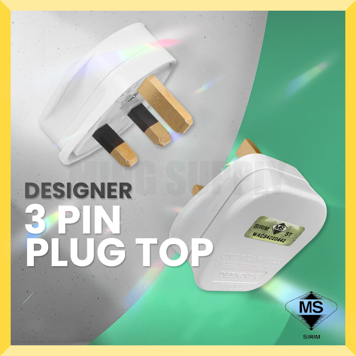 MS_SIRIM 13A 3 Pin Plug Top Socket Plugtop Suis Electric Induction ...