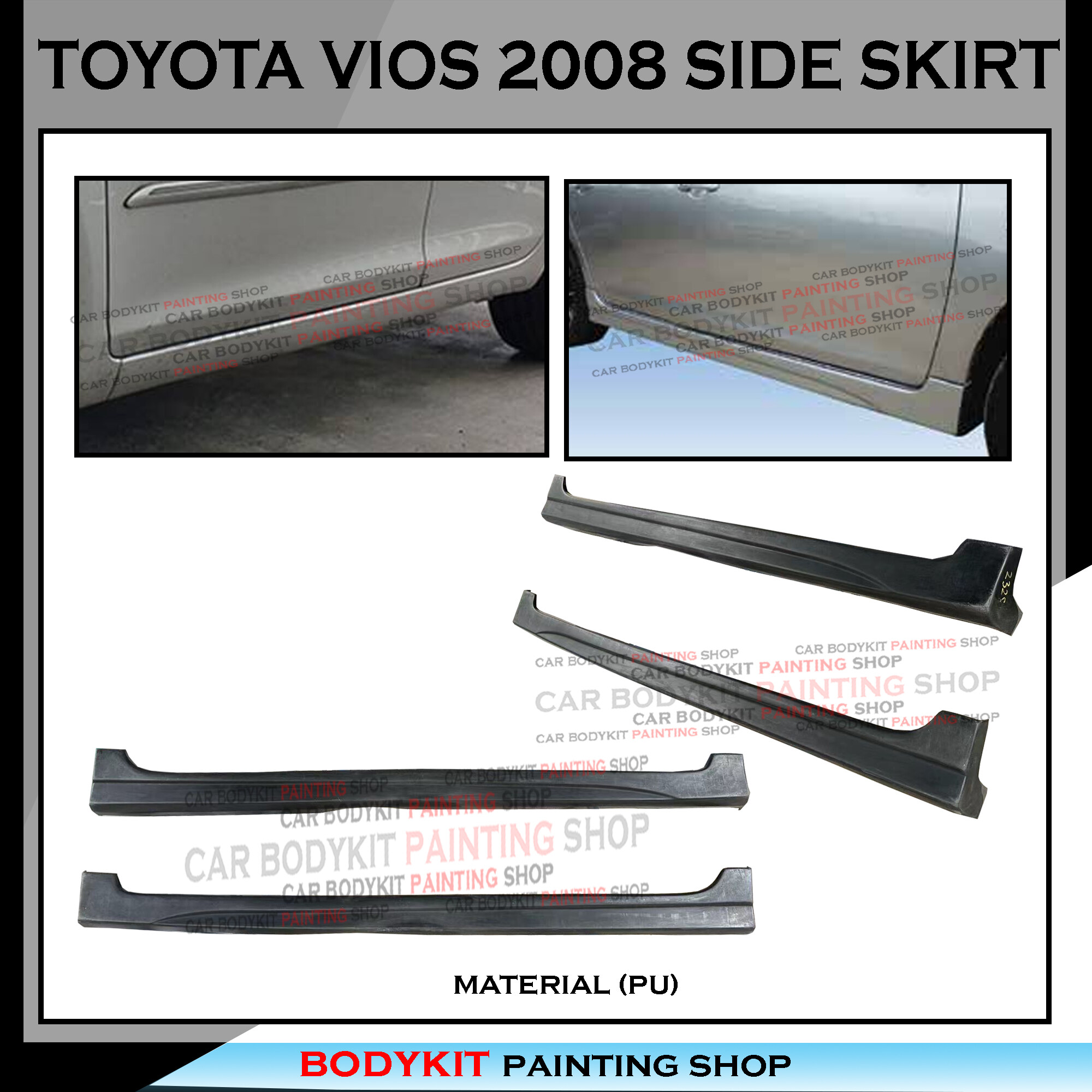 TOYOTA VIOS NCP93 2008 2009 2010 2011 2012 TOMS FULL SET SKIRTING ...