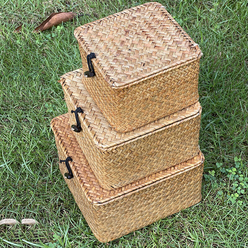 Rattan Storage Box Basket Bakul Rotan Hantaran Bertutup Hidden Box ...