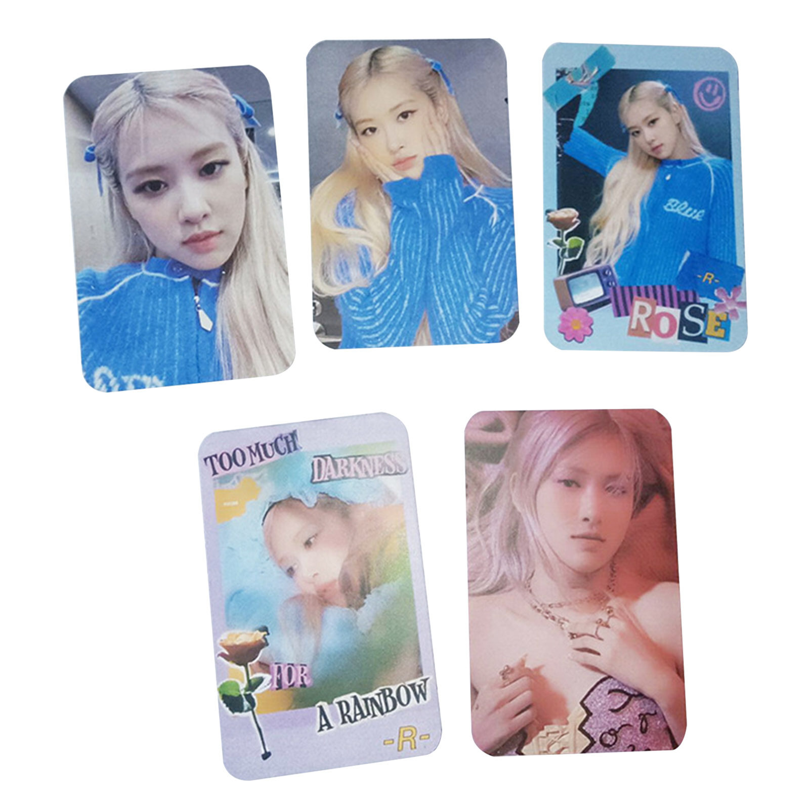 5ชิ้น/เซ็ต ROSE Photocards ใหม่เดี่ยว-R- KPOPMERCH พิเศษ Photocard ...