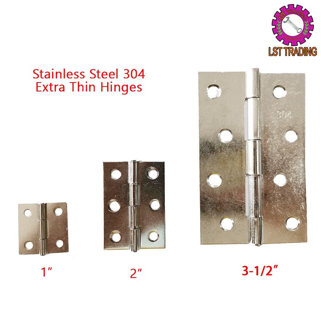 [READY STOCKS] 1"/2" /3-1/2" STAINLESS STEEL HINGES / HINGE / ENSEL ...