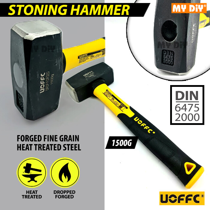 MYDIYHOMEDEPOT - UOFFC 1000G 1500G 2000G STONING HAMMER FIBERGLASS ...