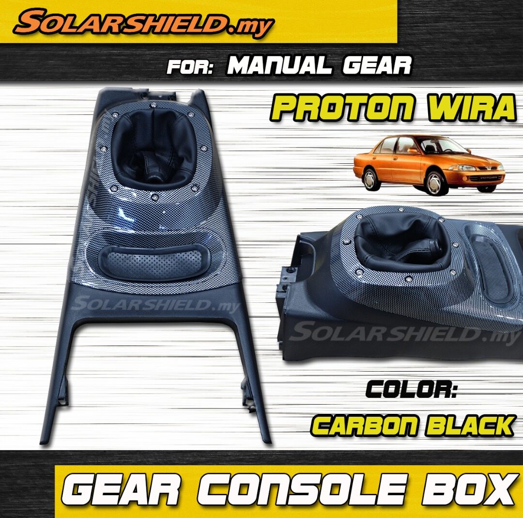 Proton Wira Manual Gear Console Box (Carbon/Black) | Lazada